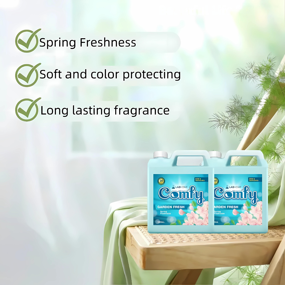 Comfy Liquid Fabric Conditioner Fabric Softener 1000mL New & Improved ...