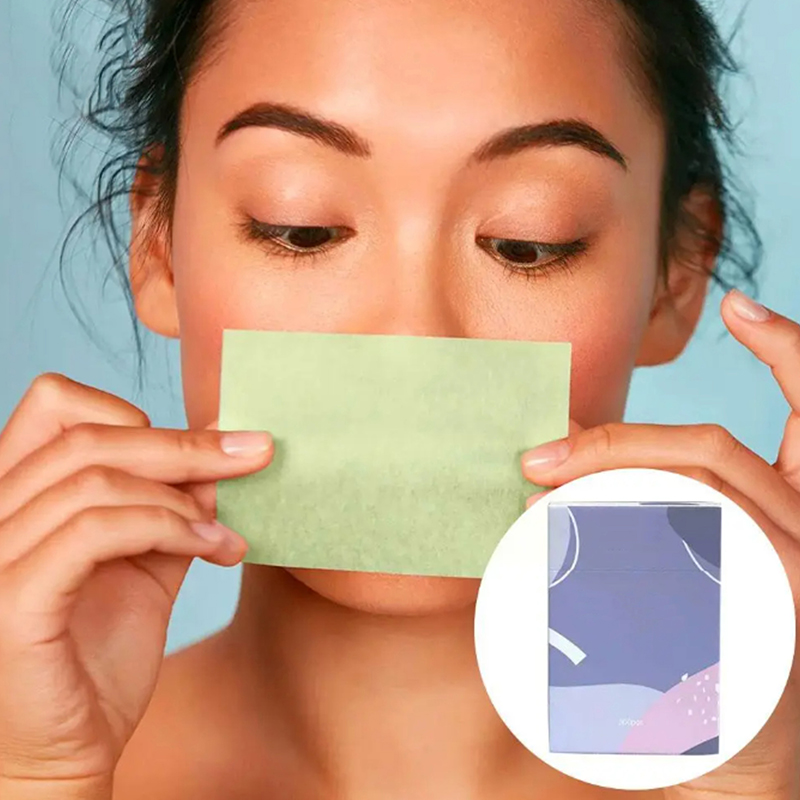 300pcs Facial Oil Control Absorption Sheets Tissue Face Blotting Skin ...