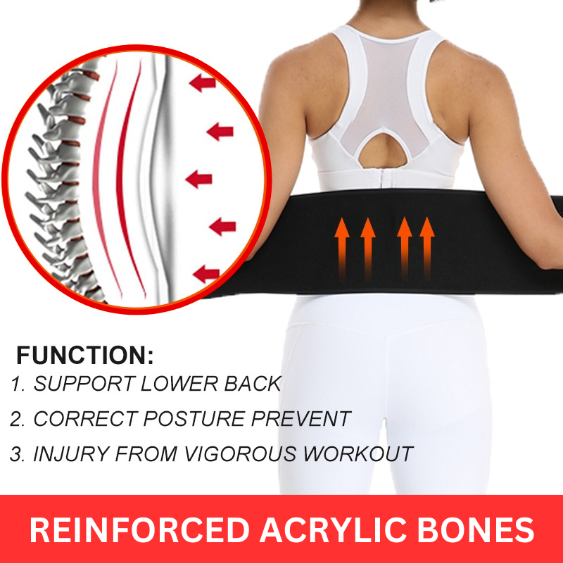 Fitness waist belt for exercise running abdominal support compression ...