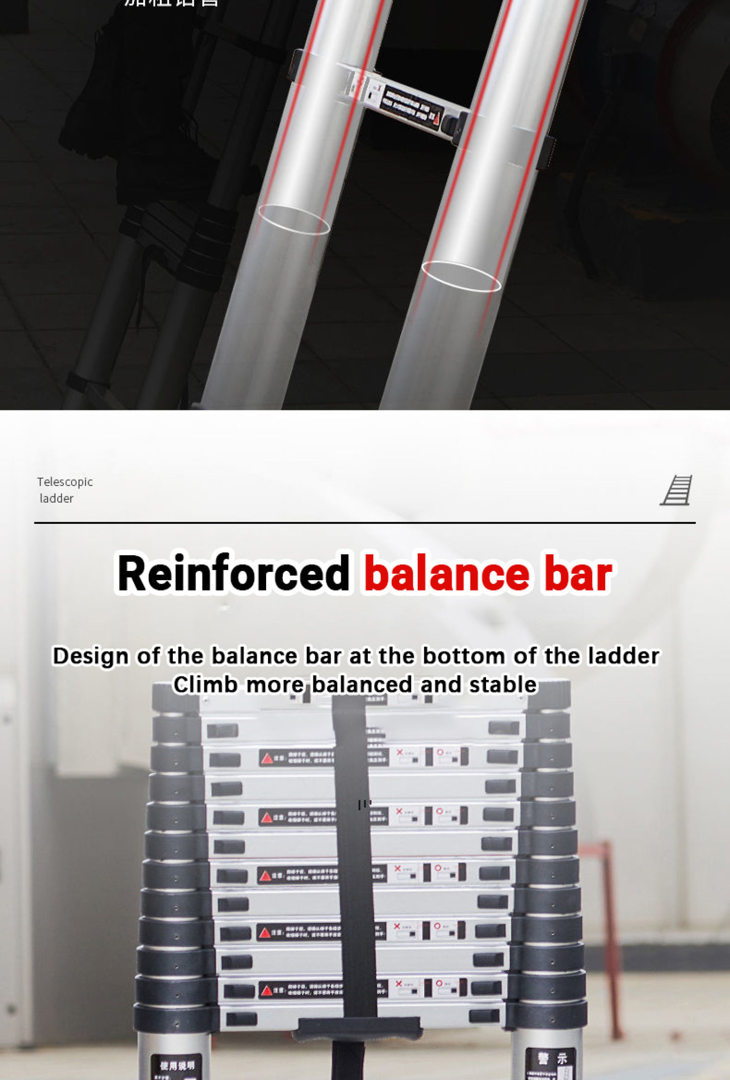 Ladder Alloy Aluminum Ladder multi-functional telescopic ladder ...