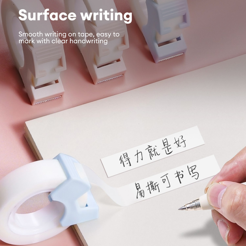 Deli Invisible Tape Writable Clear Adhesive Tape with Tape Cutting ...