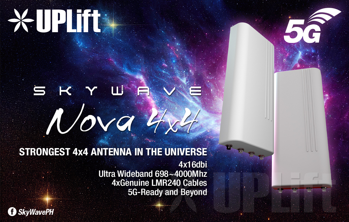 UPLift SkyWave Nova 4x4 Quad-Polarity 5G-Ready Hybrid Antenna 4xGenuine ...