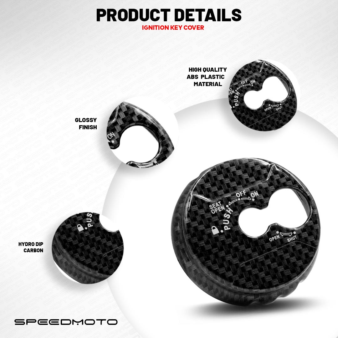 MOKOTO MIO I 125/MIO SOUL I 125 IGNITION KEY COVER T-5454 CARBON ...