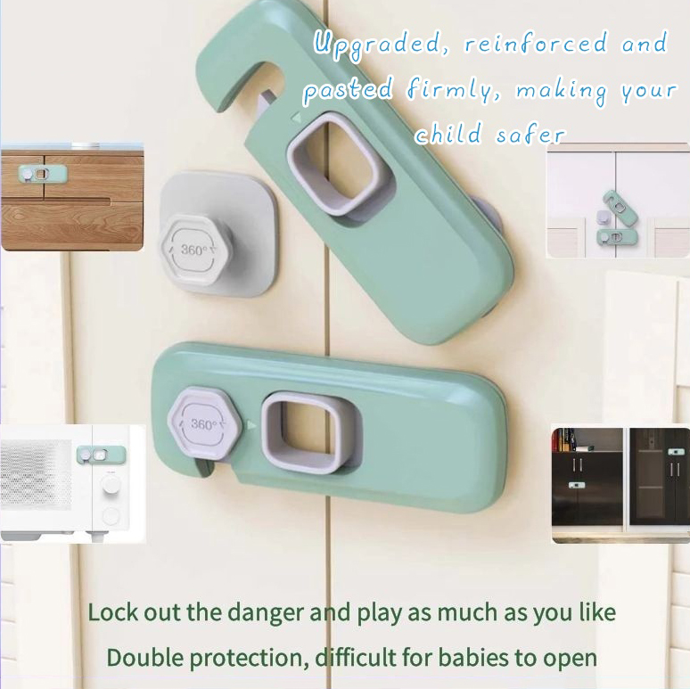 Child Safety Lock Baby Anti-Pinching Hand Refrigerator Lock Open Door ...