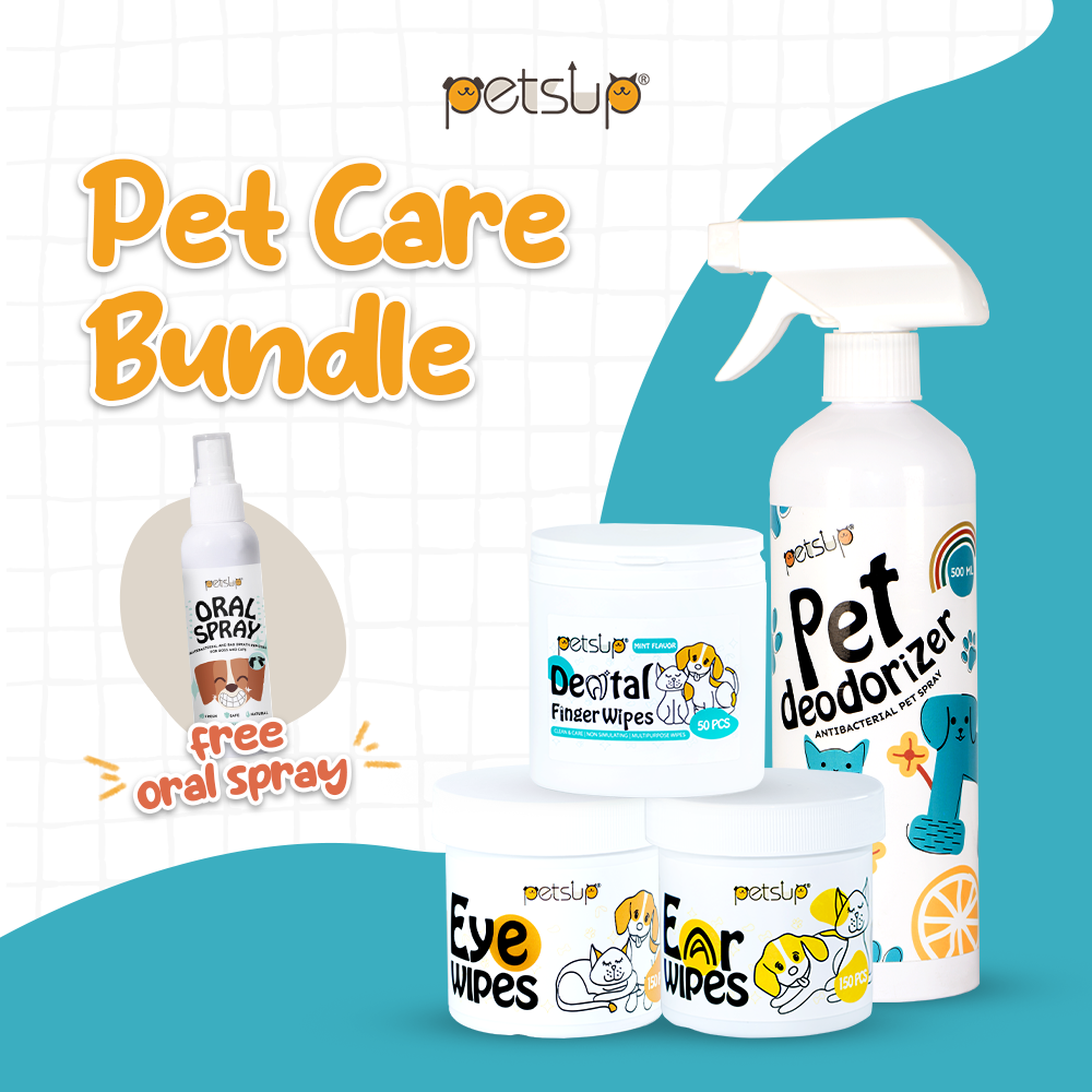 Petsup Dog Pet Care Bundle 1pc Pet Deodorizer 500ml + 2pcs Deodorizer ...