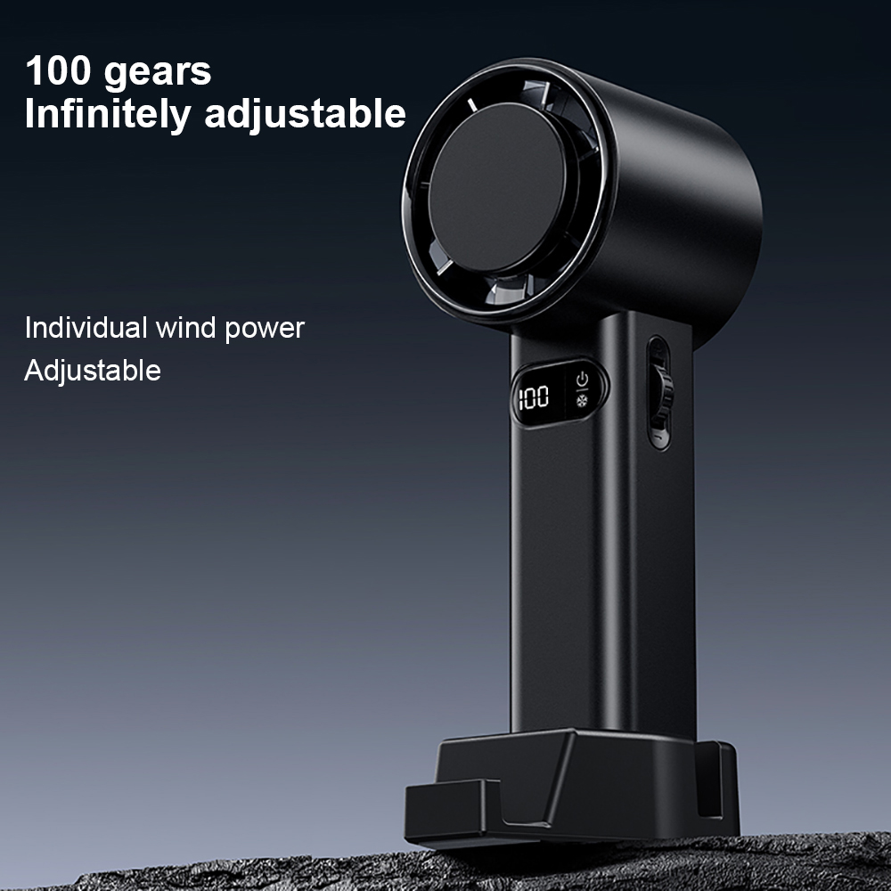Jiditech High Speed Handheld Fan Cooling Fan 100 Gear Speed Adjustable ...