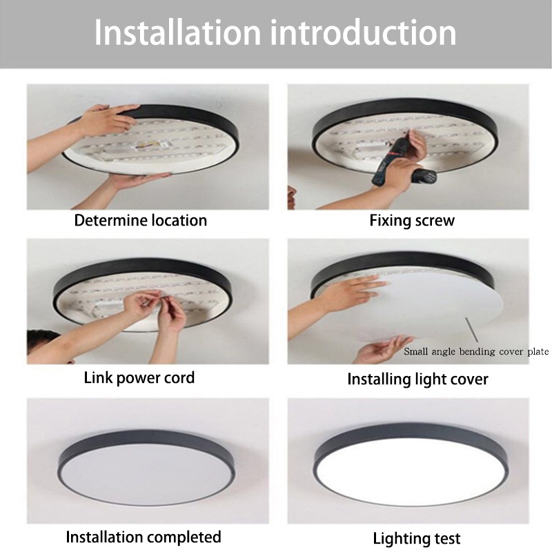 Ceiling Lights Modern Tri Color LED Room Light For Bedroom Living Room ...
