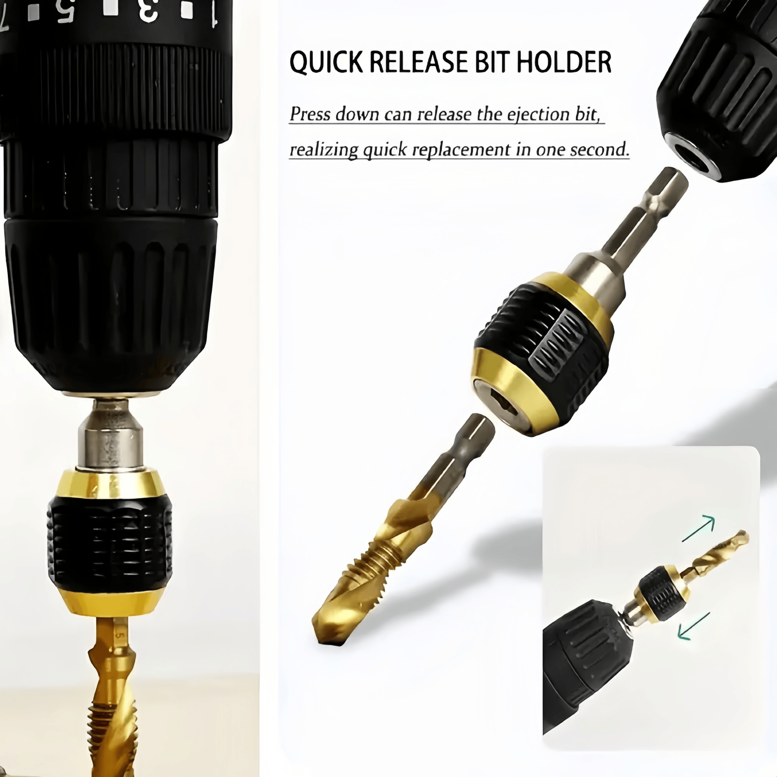1pcs Screw Drill,Quick Change Lock,Magnetic Drill Bit Extender,Drill ...