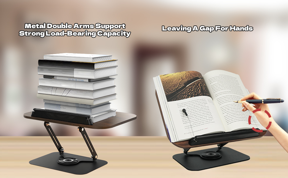 Meewoo Laptop Stand Book Stand for Reading Holder Ergonomic Design ...