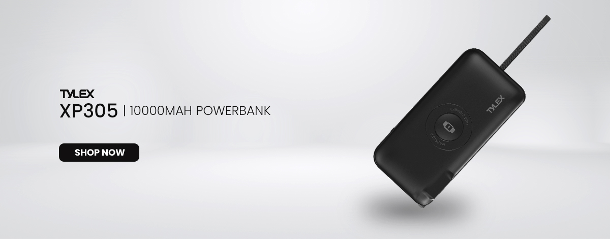 TYLEX XP305 10000mAh Battery Capacity Built In Cable Portable Boarding ...