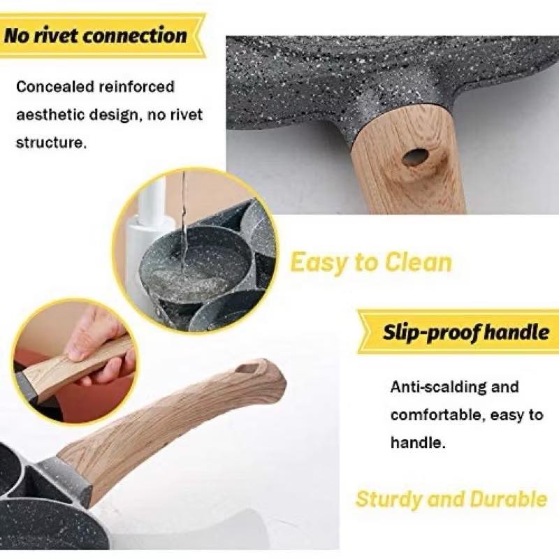 CQW.NO1 Multifunctional Non Stick Egg Steak Frying Pan Omelette ...