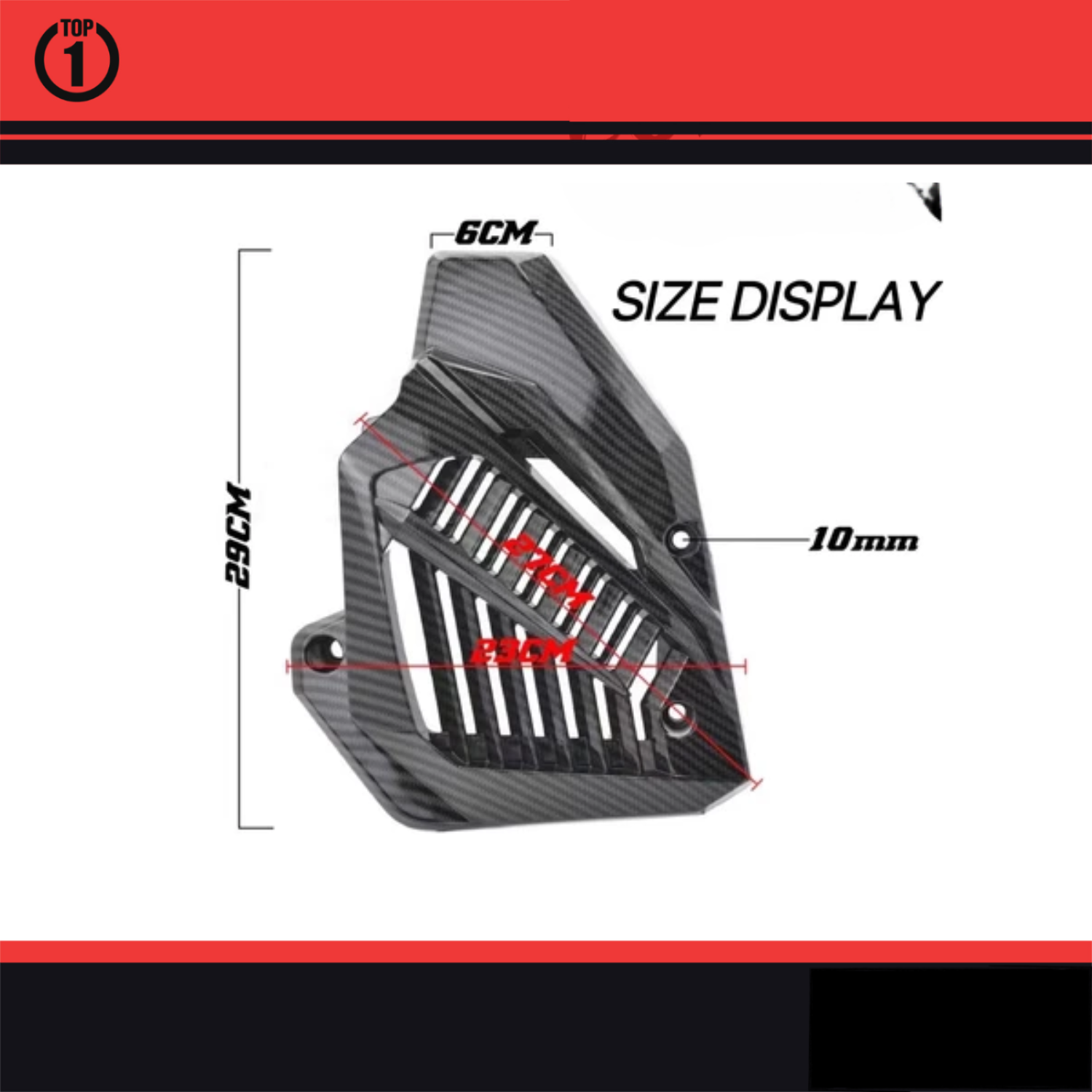 New Design Radiator Cover CARBON For Honda Click 125 150 V1 V2 Motor ...