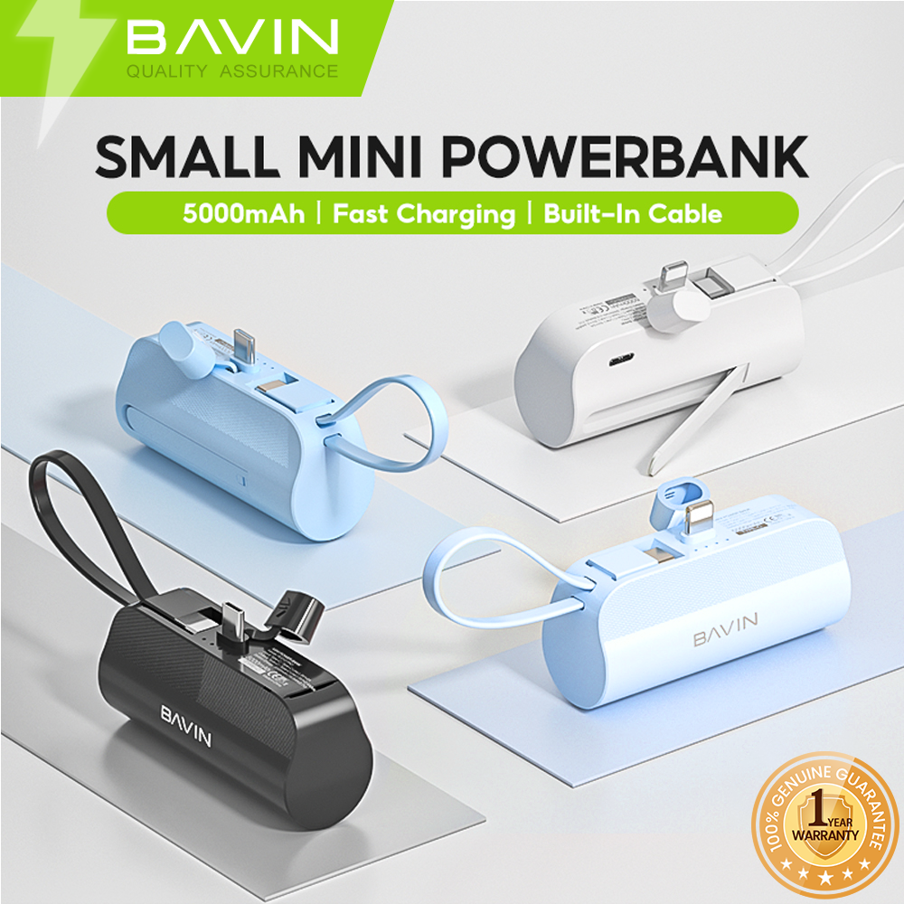 BAVIN PC012 / PC013 5000mAh Mini Fast Charging Portable Power Bank ...