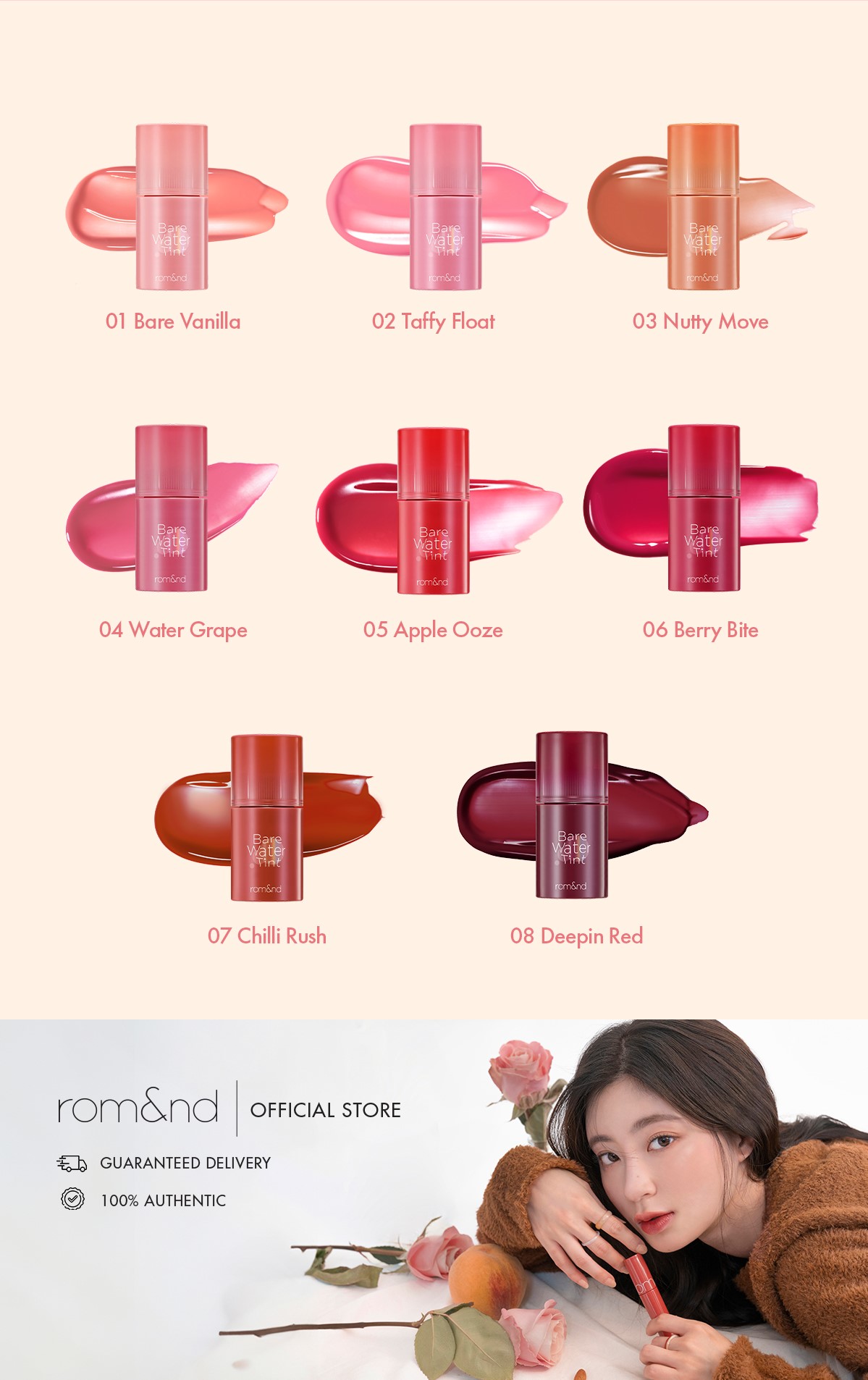Romand Bare Water Tint Rom&nd | Shopee Philippines
