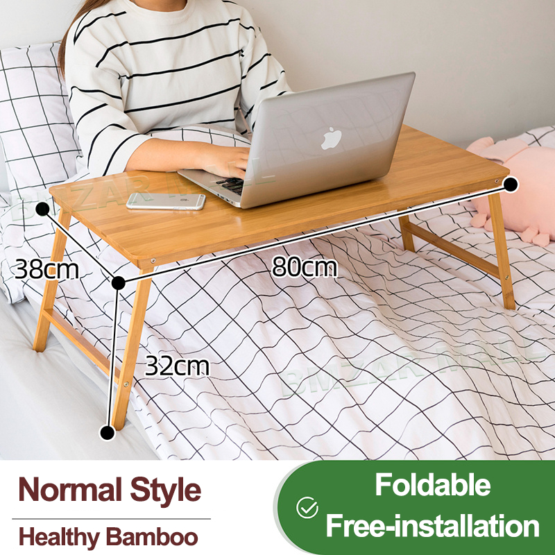SUNNYBIERE Laptop Table Bed Table Foldable Japanese Table Floor Laptop ...