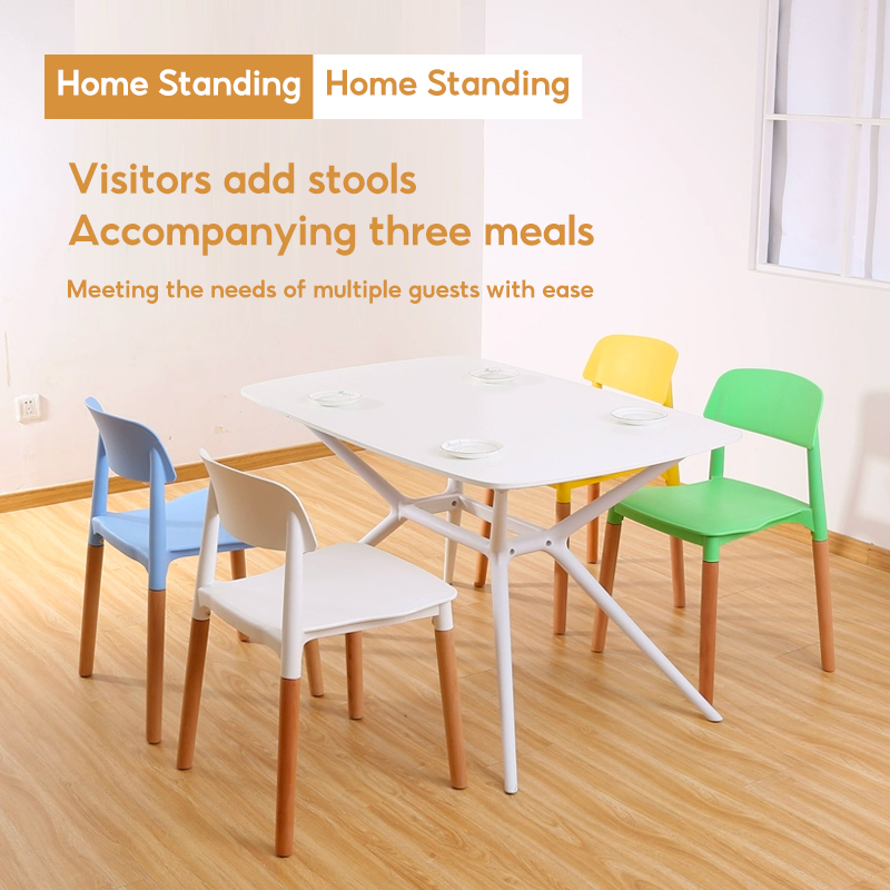 Nordic Chair Plastic Chair For Study Table Dining Chair Stackable Home ...