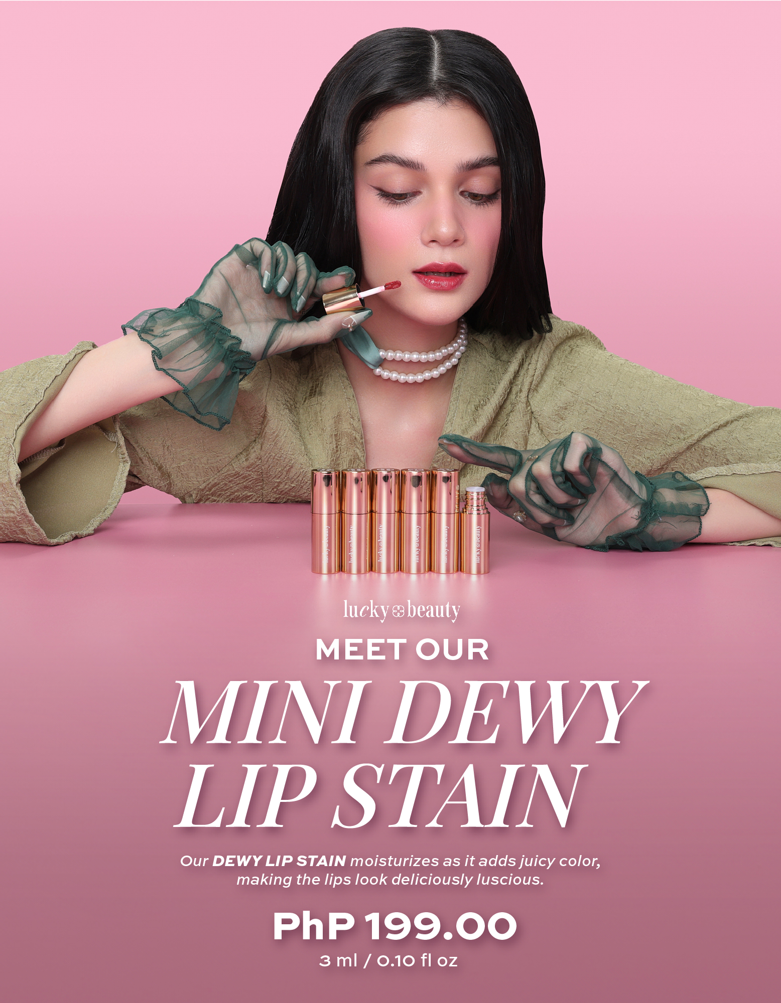 Lucky Beauty Mini Dewy Lip Stain | Shopee Philippines
