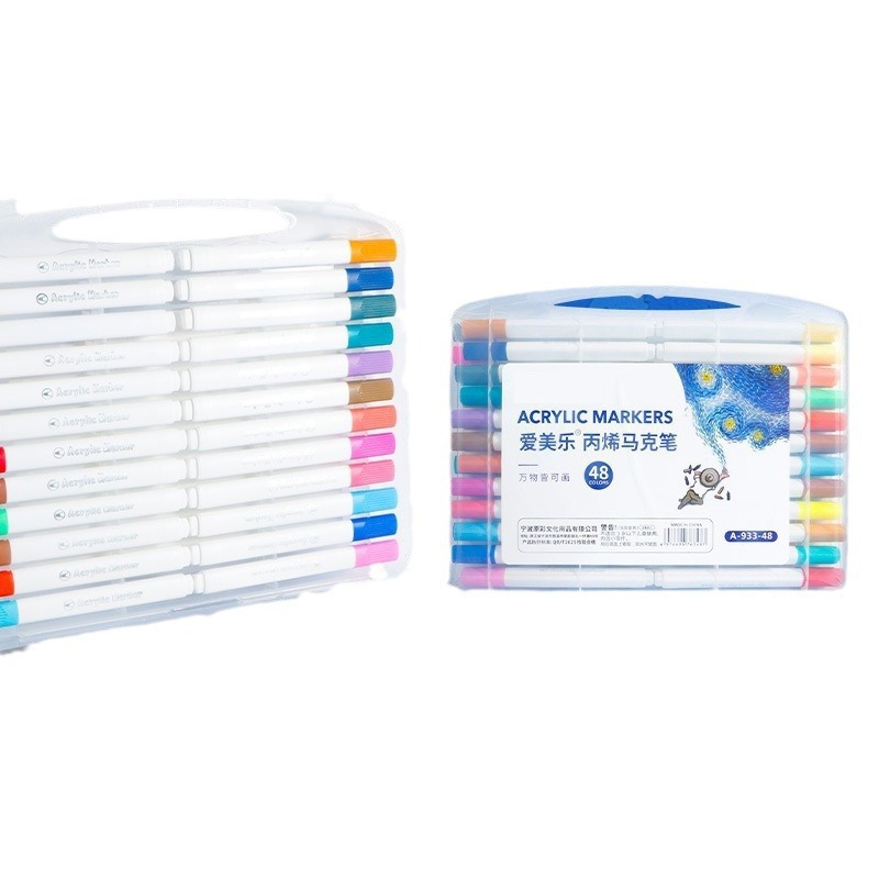 12/24/36/48/60 Color Box-packed Acrylic Marker Pen Set DIY Painting for ...