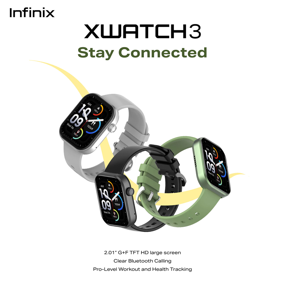 Infinix XWatch 3 | 2.01" IPS Super Large HD Screen | IP68 Waterproof ...