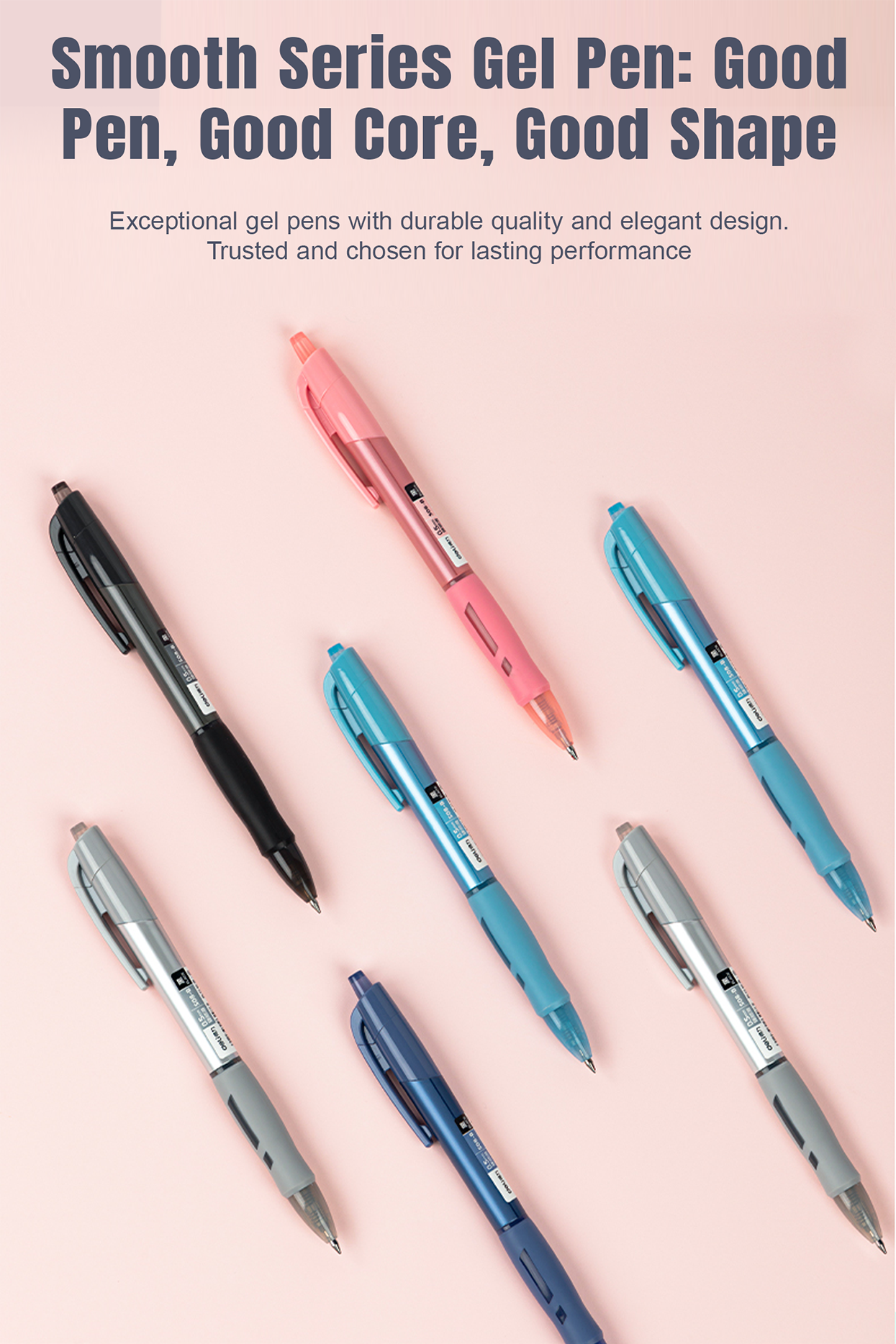 Deli S08-B Office Gel Pen 0.5mm 12pcs/box | Shopee Philippines