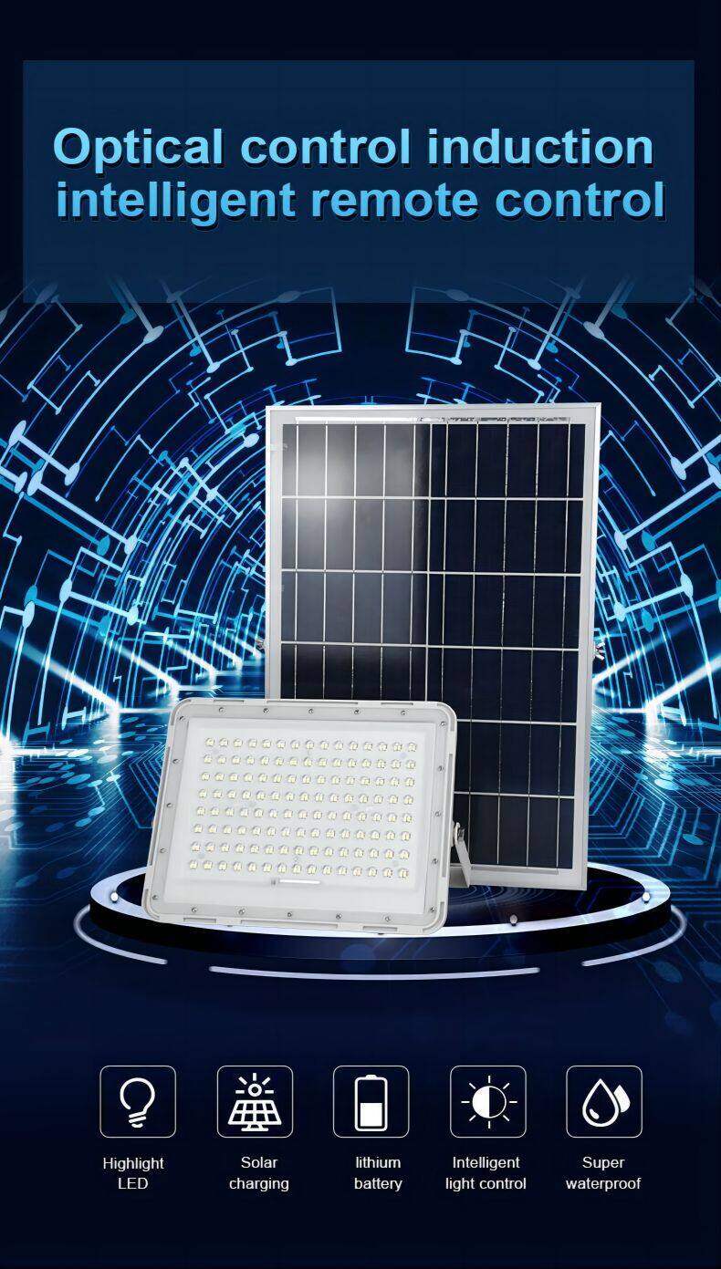 Solar Light Solar Flood Light outdoor waterproof solar led light with remote IP67 | Shopee ...