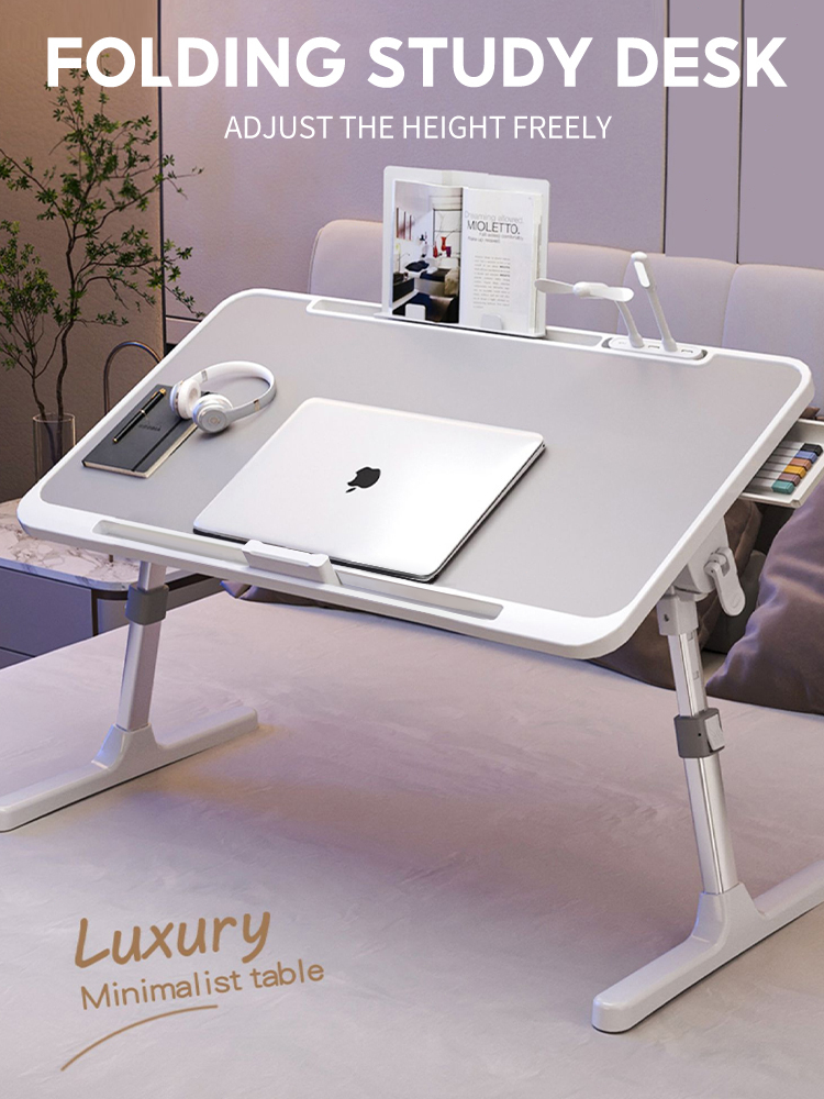 ICON Lazy Table Folding Computer Desk For LaptopPortable Study Bed ...