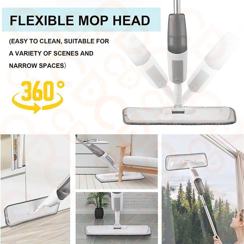 CD Mop with Spray and Microfiber Pad Floor Mop Wet&Dry Map Floor ...