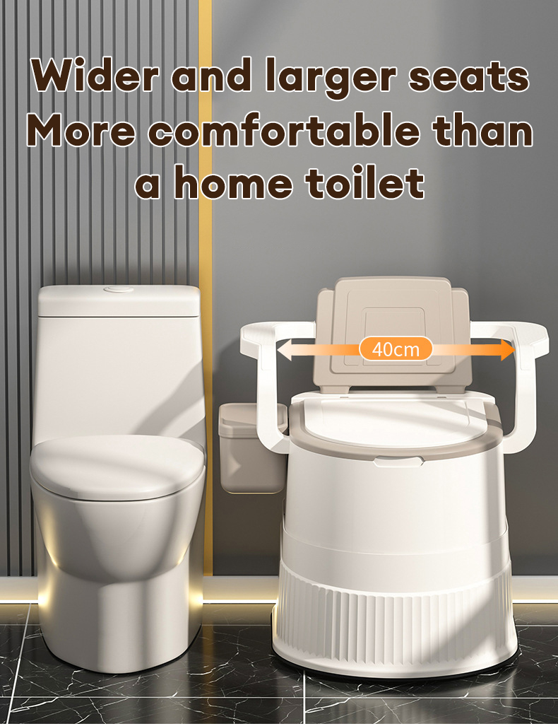 Arinola for Adult Portable Toilet Bowl Mobile Plastic Toilet for Adult ...