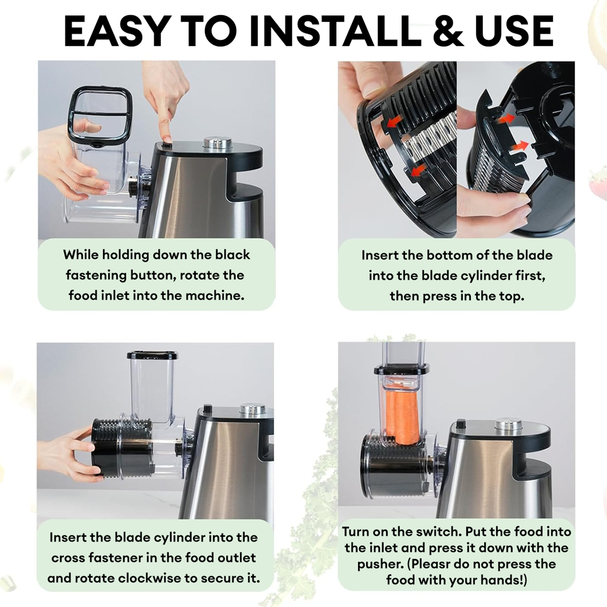 Sonifer Multifunctional Electric Vegetable Cutter Veggie Processor ...