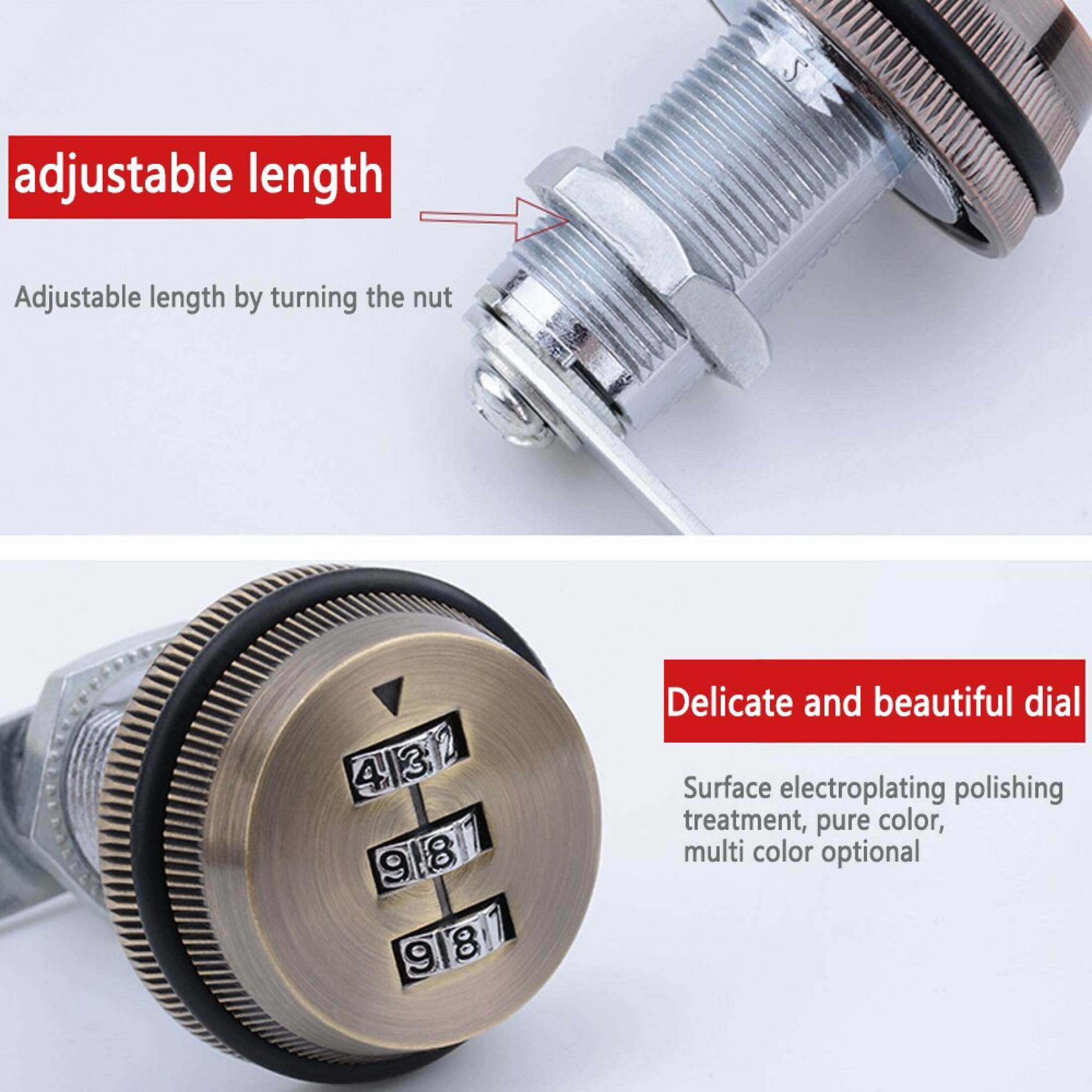 Hoba Combination Cabinet Lock Password Drawer Locks Cam Lock Cabinet ...