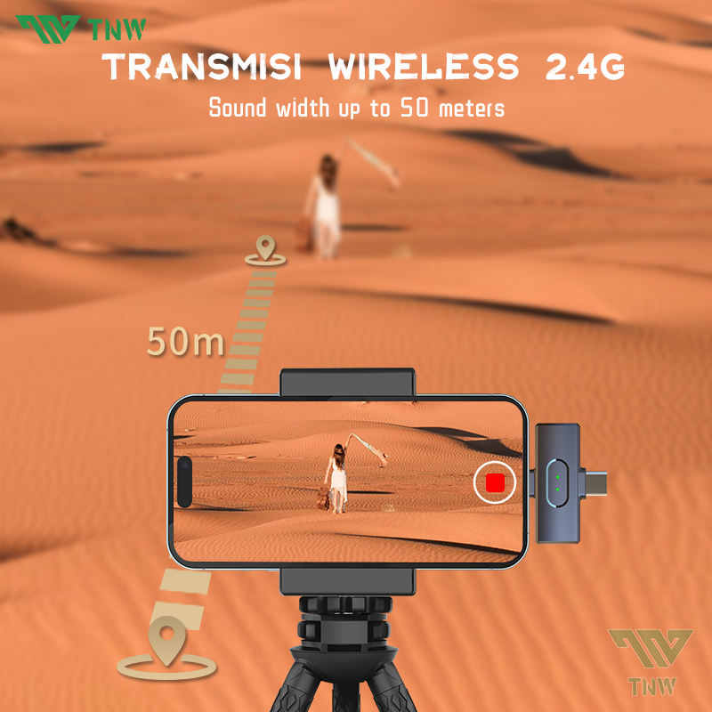 TNW W16/W17 Dual Wireless Lavalier Microphone Noise Reduction Mini Mic ...