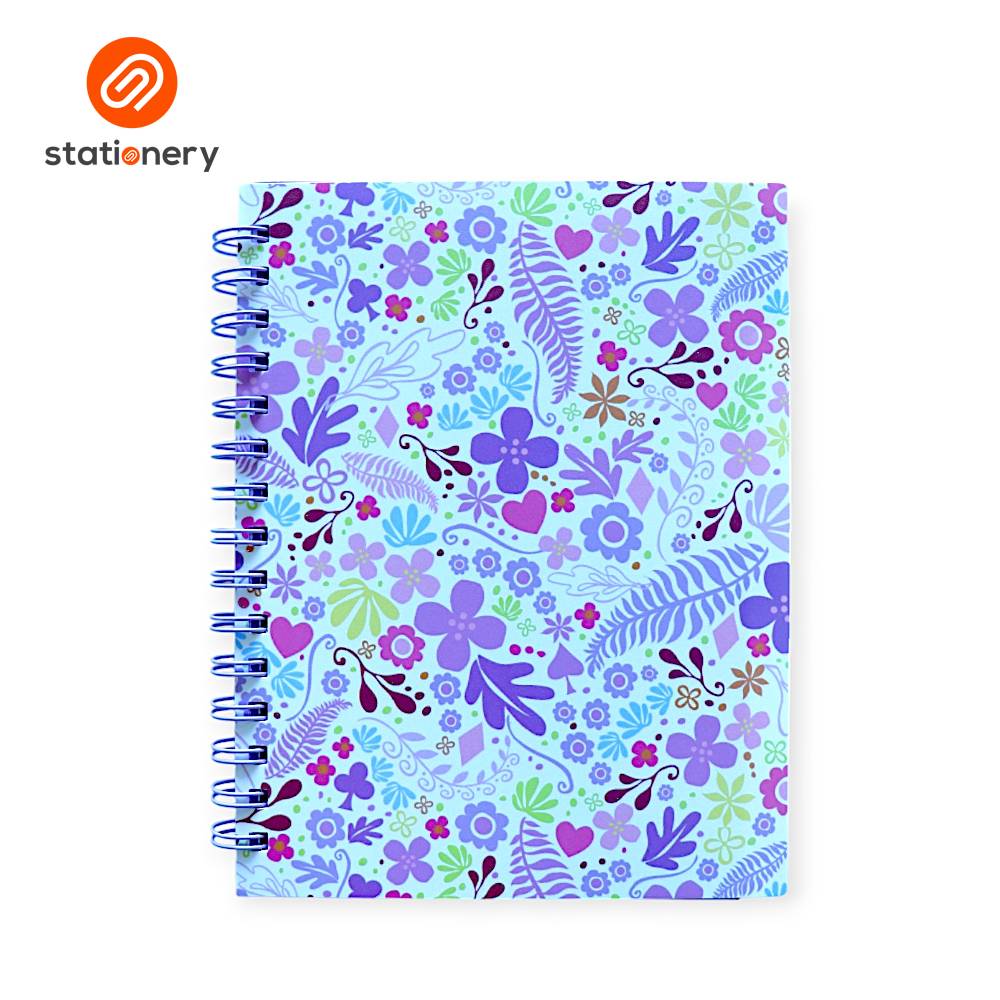 5 Subject Notebook PP with Pouch - Floral | Shopee Philippines