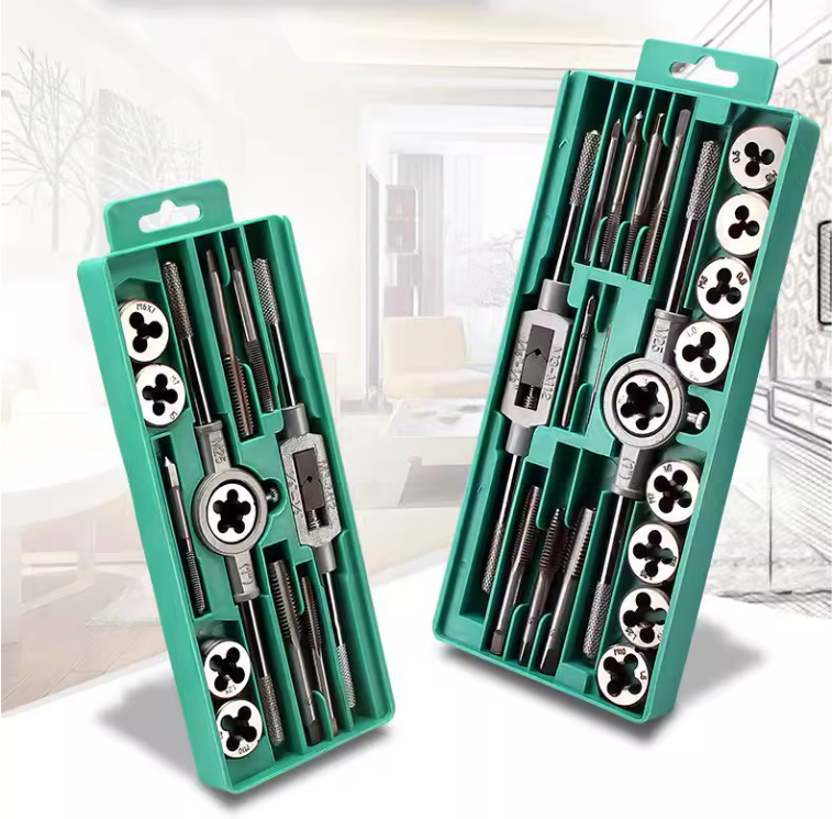 20PCS Adjustable Tap and Die Set Hand Tap Wrench threader Metric ...