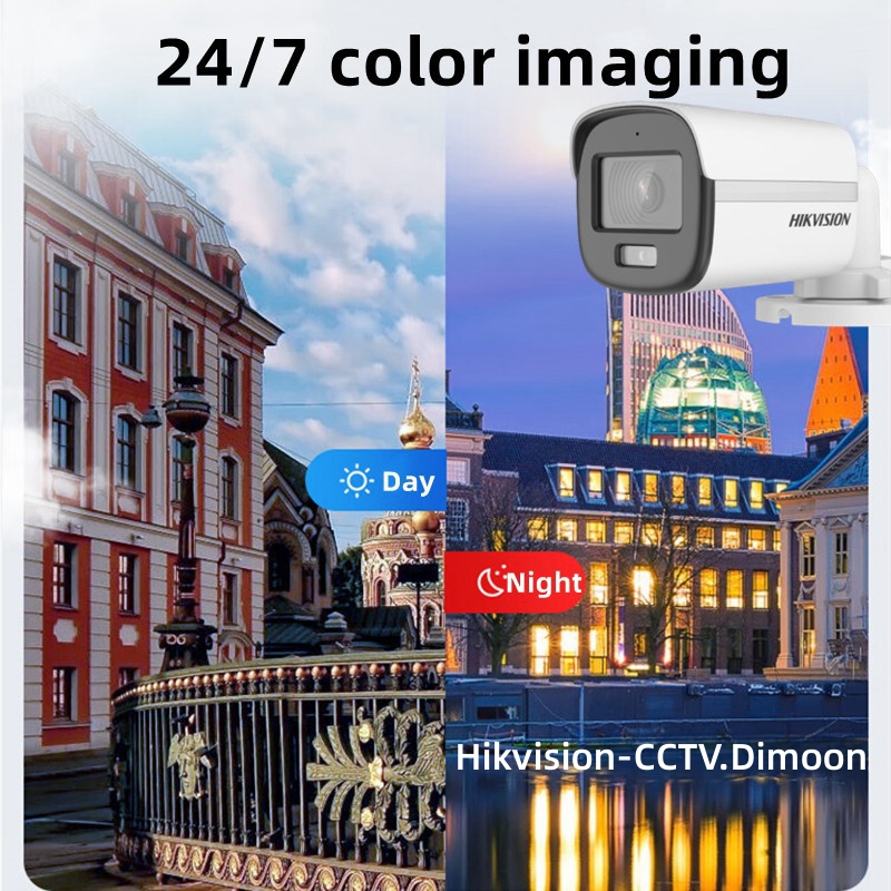 Hikvision (3K)5MP Full color CCTV Package 4CH/8CH All Bullet Outdoor ...