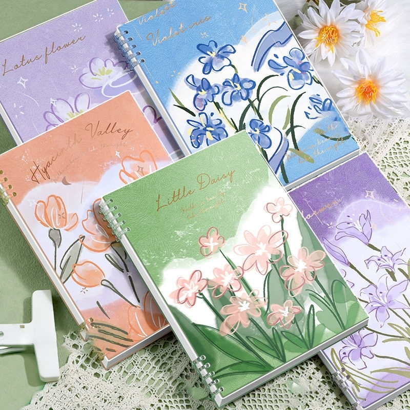 A5 60Sheets Notebook Loose Leaf Portable Diary Student Notebook ...