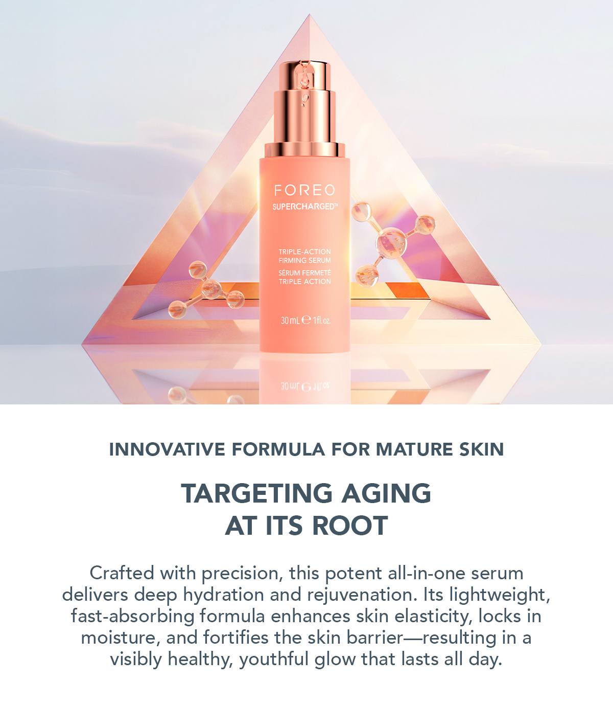 FOREO SUPERCHARGED Triple-Action Firming Serum - Conductive Gel ...