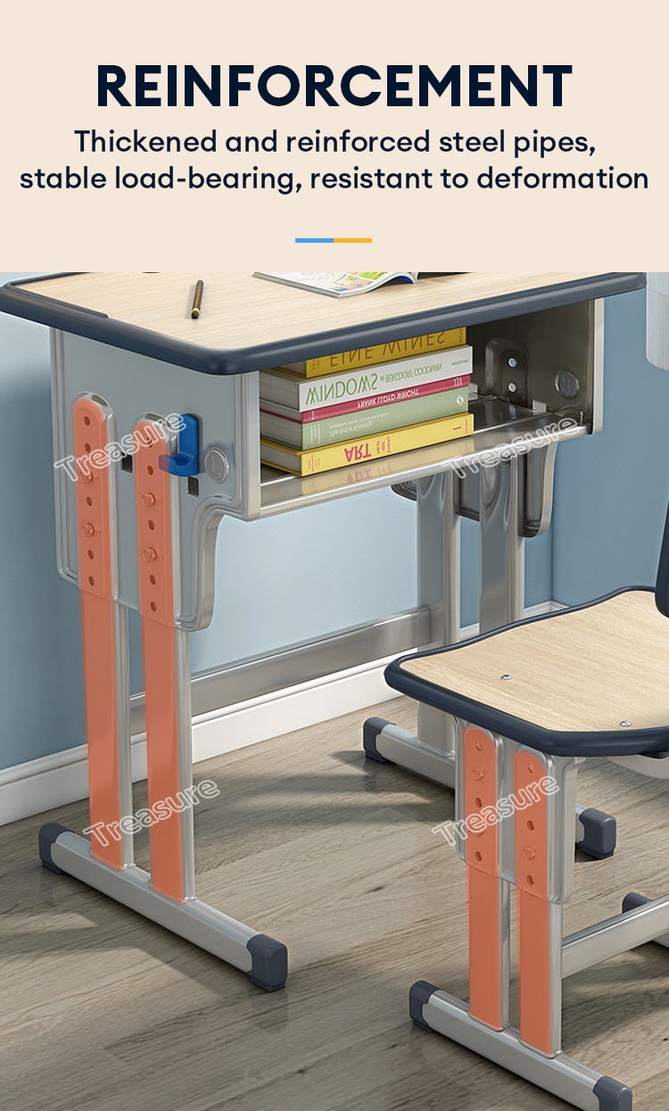 Adjustable Study Table For Kids 3 Colors Optional Desks And Chair Set ...