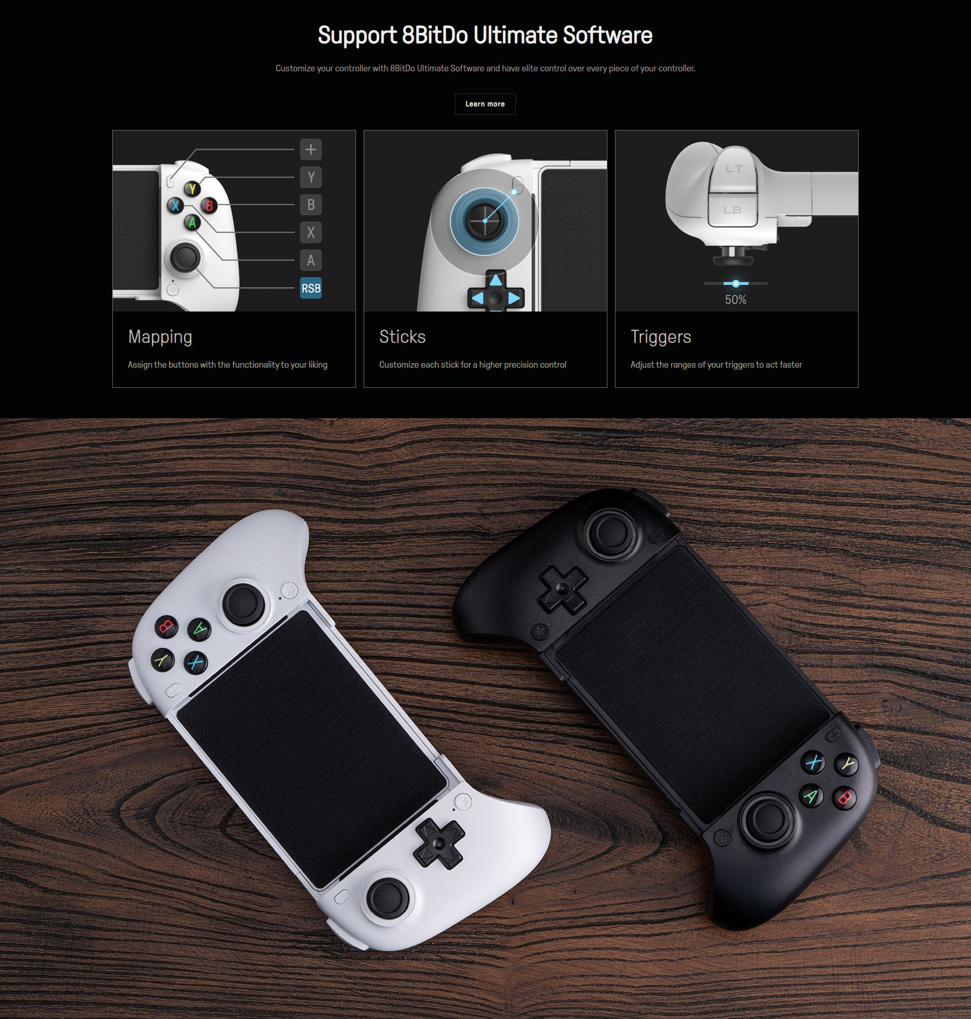 8Bitdo Ultimate Mobile Gaming Controller for Android (White, Black ...