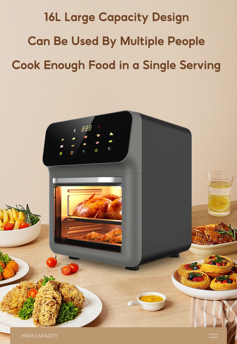 Tixx Air Fryer Oven Touch Screen Non Stick Smart Timer Multi Function ...