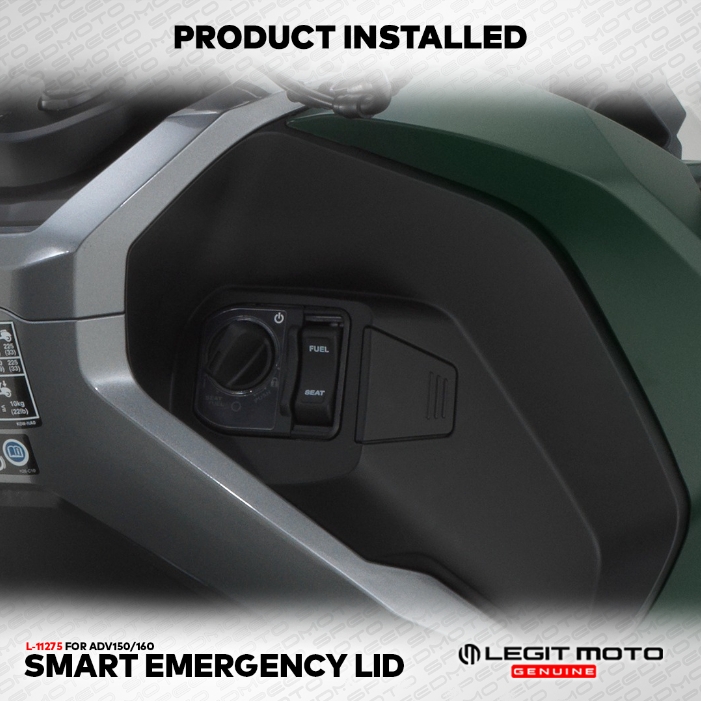 LEGITMOTO ADV 150/160 SMART EMERGENCY LID L-11275 MATTE BLACK ...