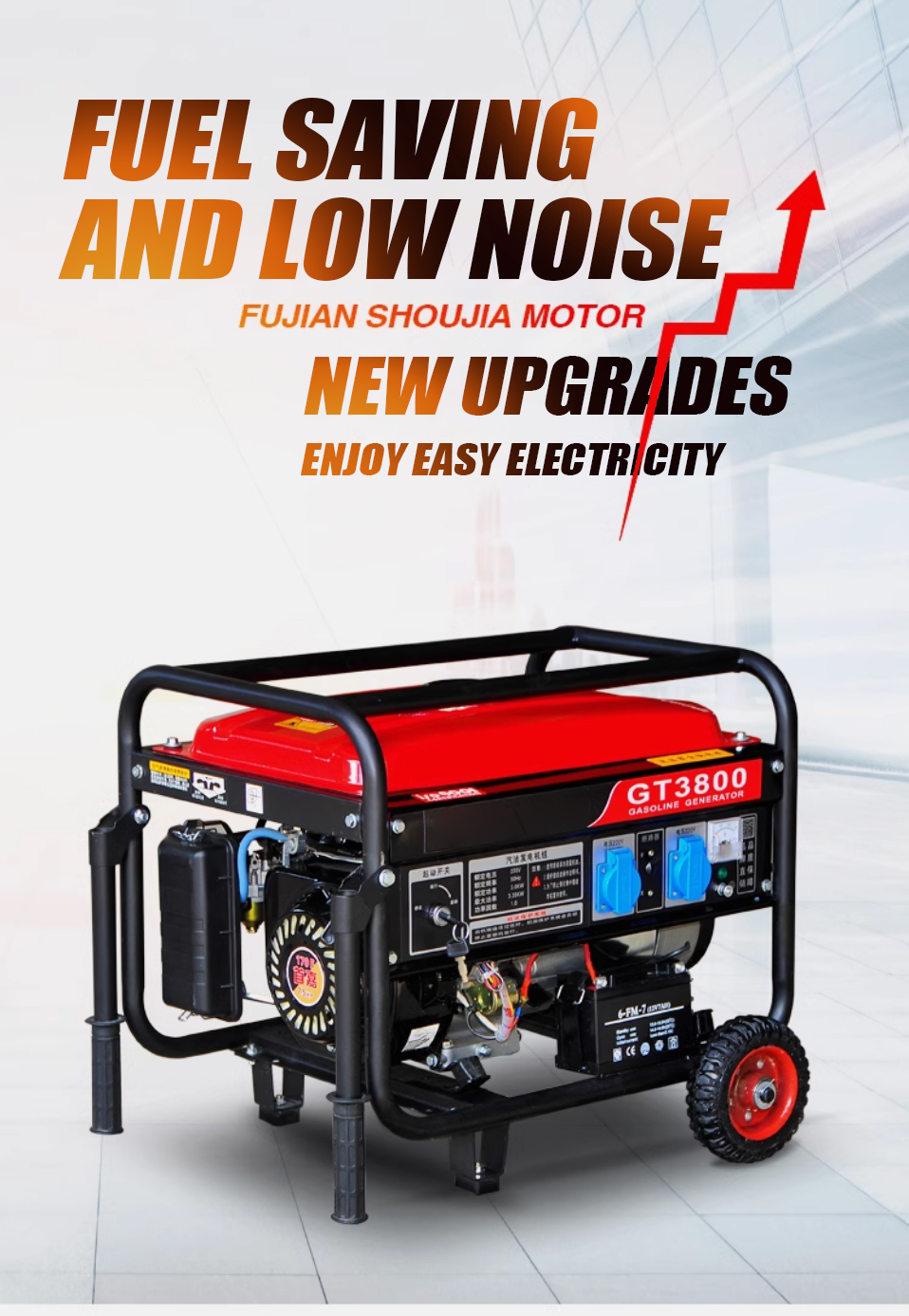 Heavy Duty Generator For Home Gasoline Generator 220V/60HZ Outdoor ...