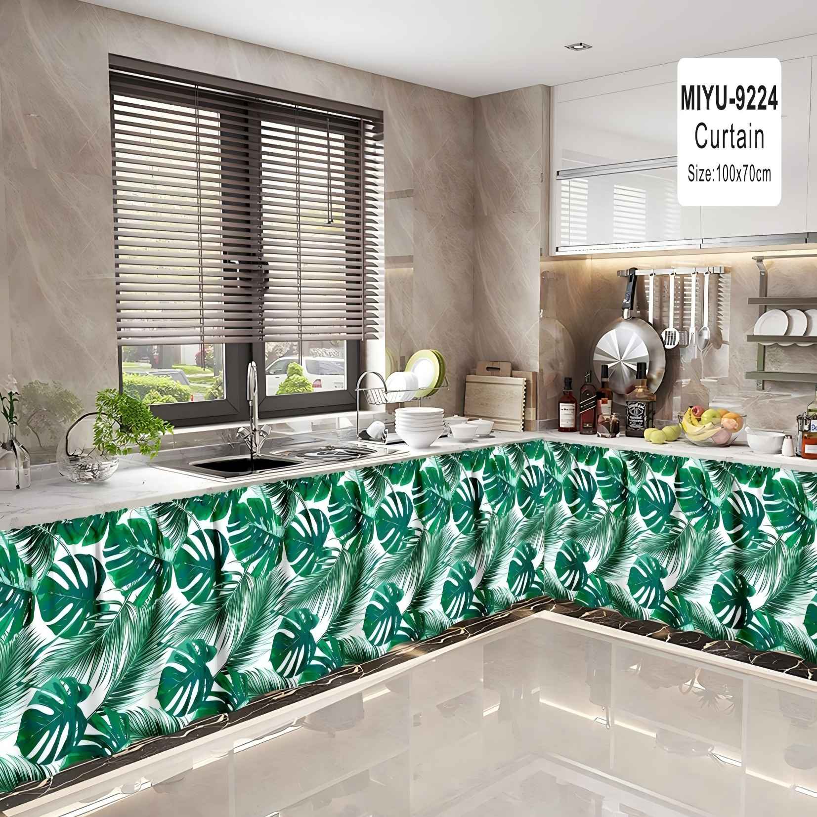 Curtain Lababo Kitchen Curtain Short Curtain 100*70cm Kitchen Curtain ...