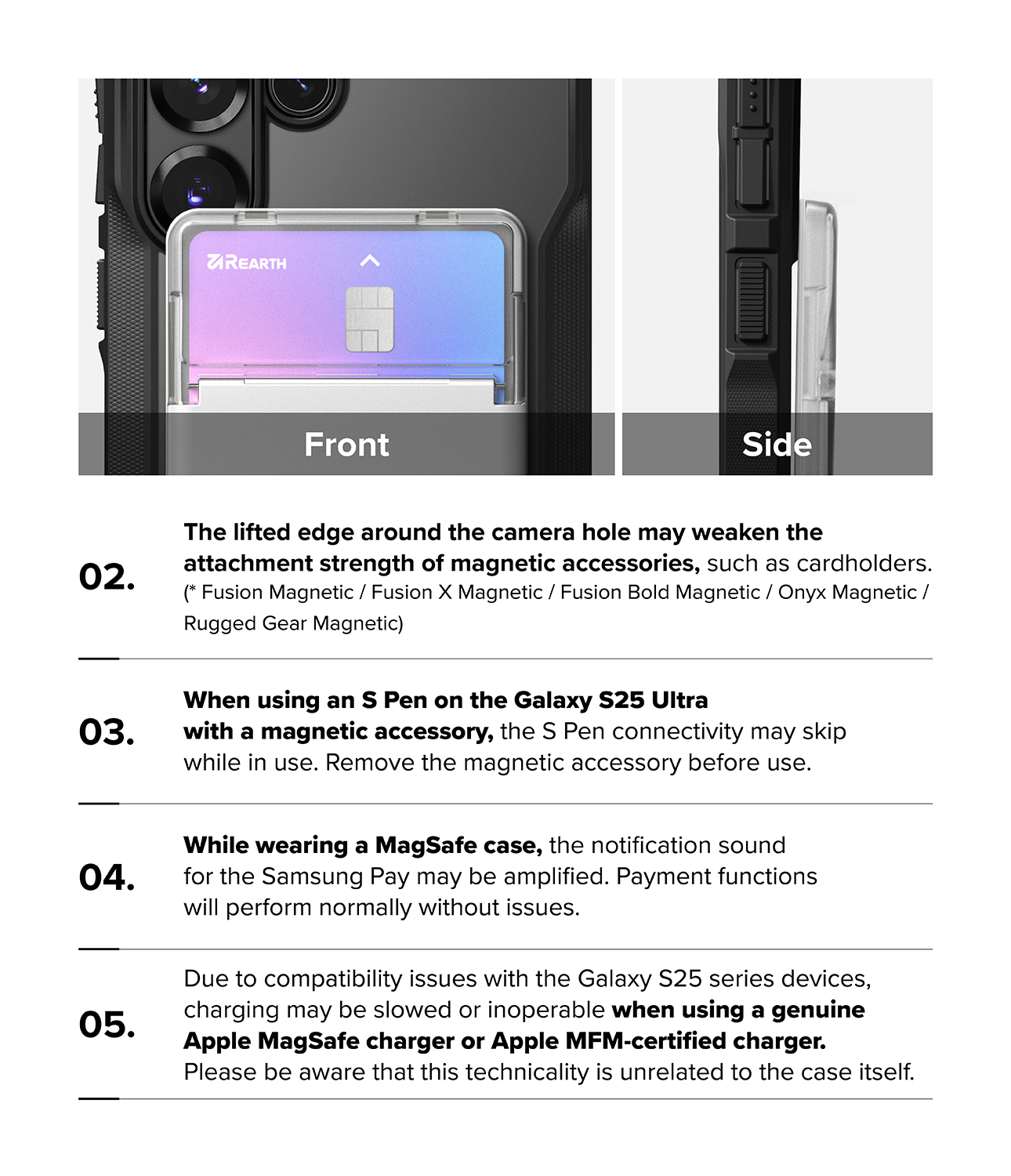 Ringke Galaxy S25 Plus Case Fusion Magnetic | Transparent Hard Back ...