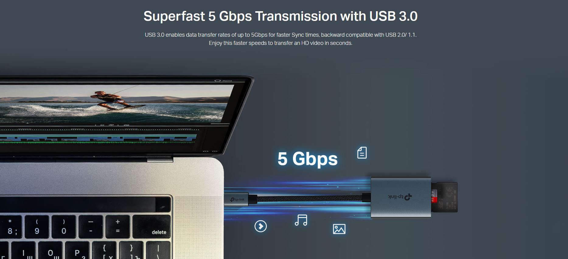 TP-Link Card Reader UA430C 2-in-1 USB 3.0 Type-C to SD & microSD ...