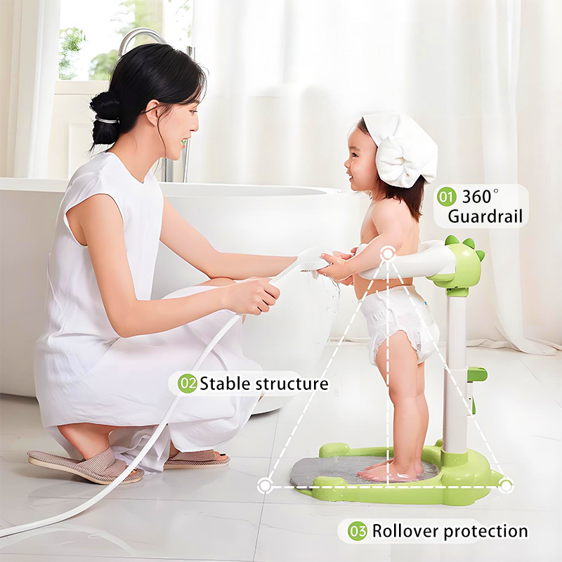 【warranty】Bath Stand for Baby Standing Bath Adjustable Baby Shower ...