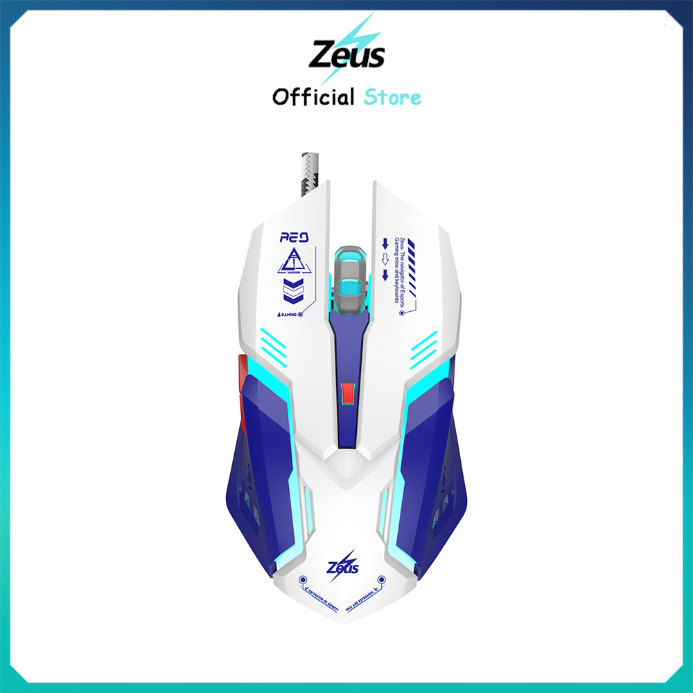 Zeus M-99 Mecha Style Gaming Mouse USB Wired Mechanical Feel Like Led ...