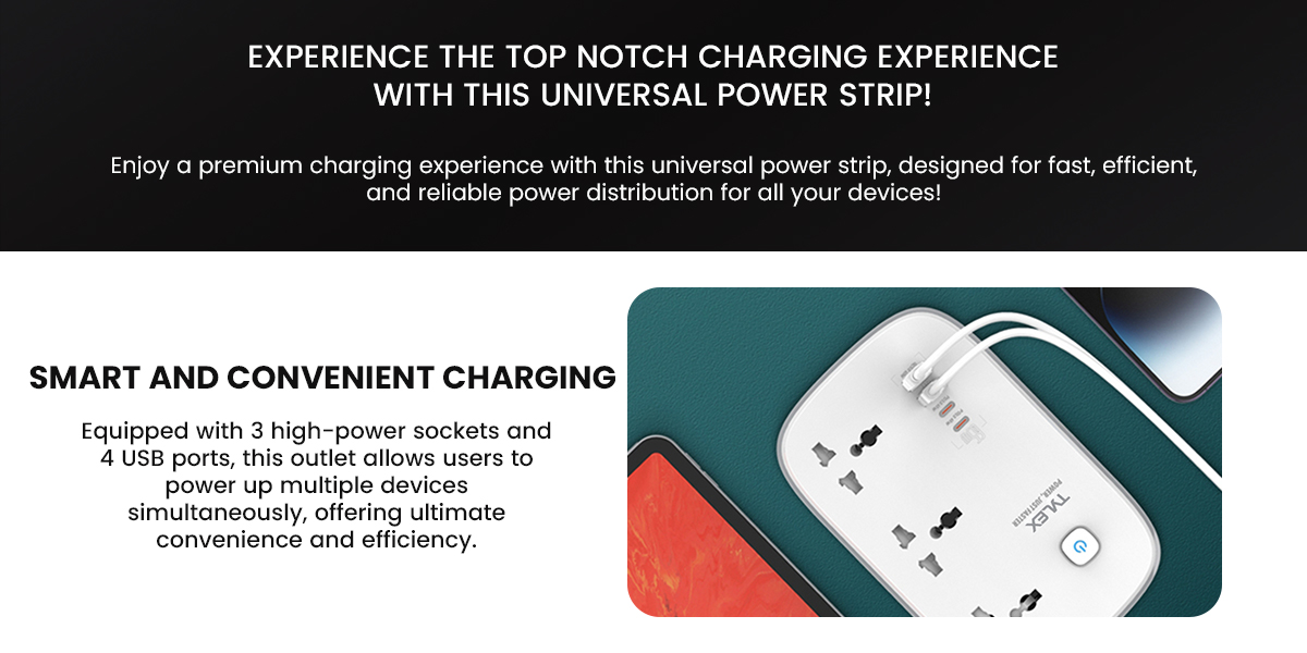 TYLEX XE20 Universal Power Strip Extension 3250W Super Power Socket ...