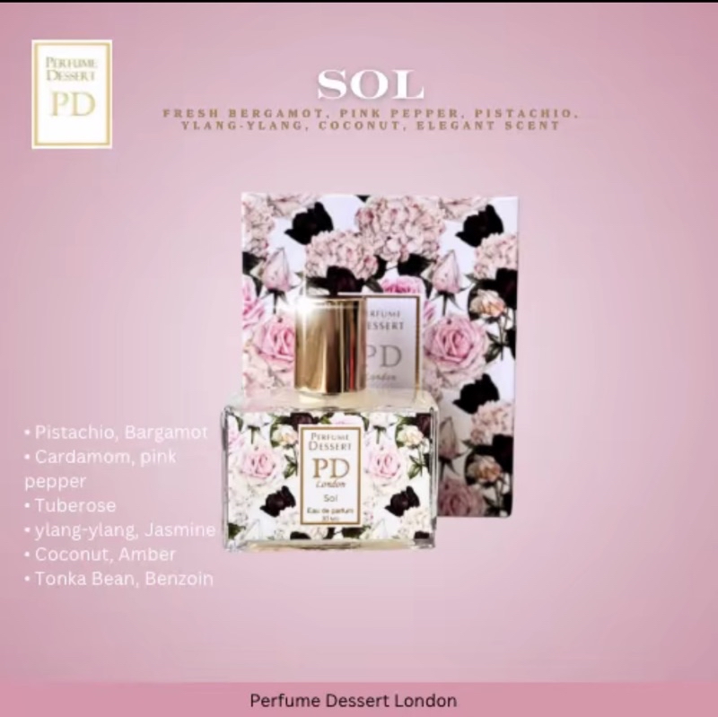 Sol 30ml Perfume Dessert London Official Store | Long Lasting for Women | Original EDP | Shopee ...