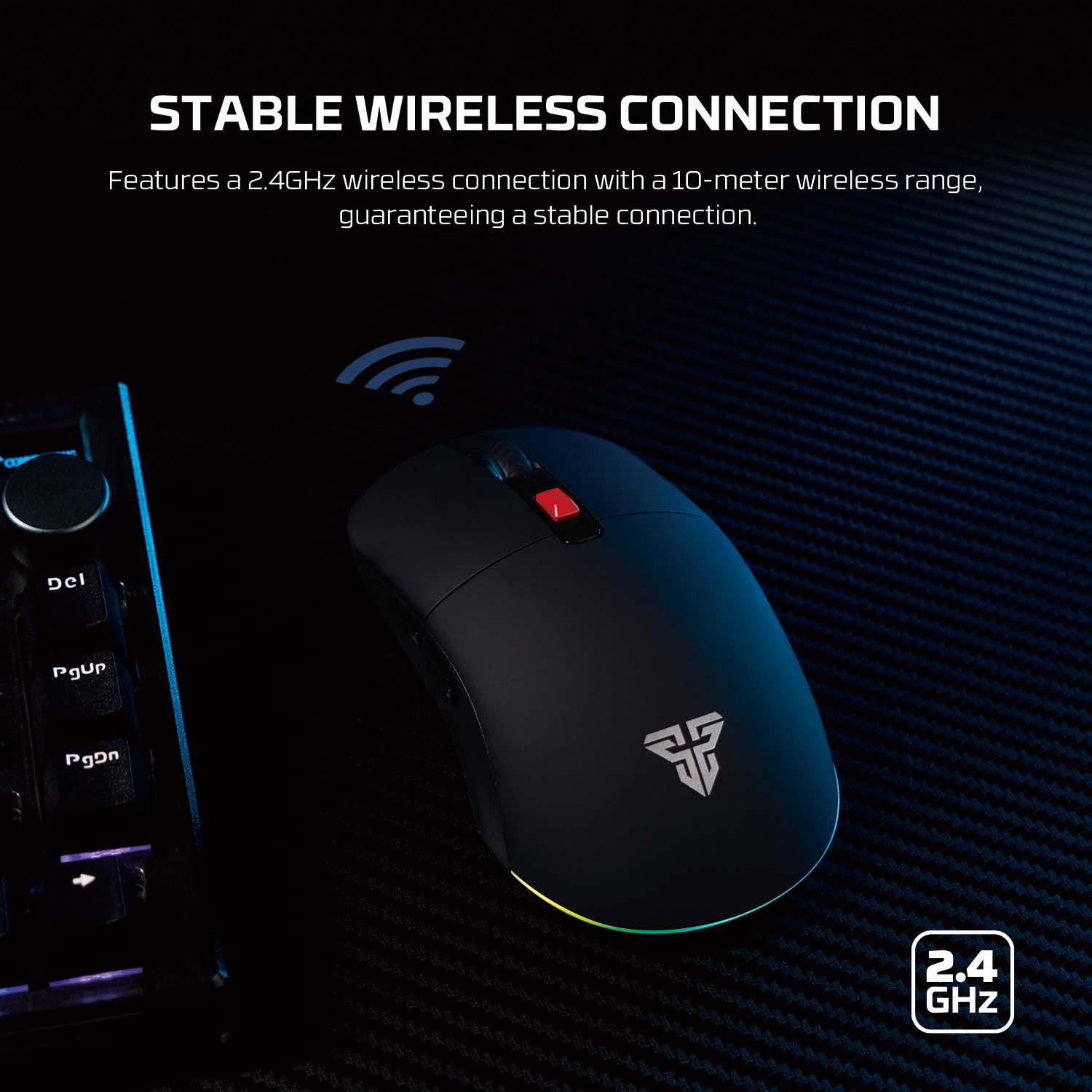 Fantech WG9 Kanata Wireless Gaming Mouse Silent Click & Pixart Optical ...