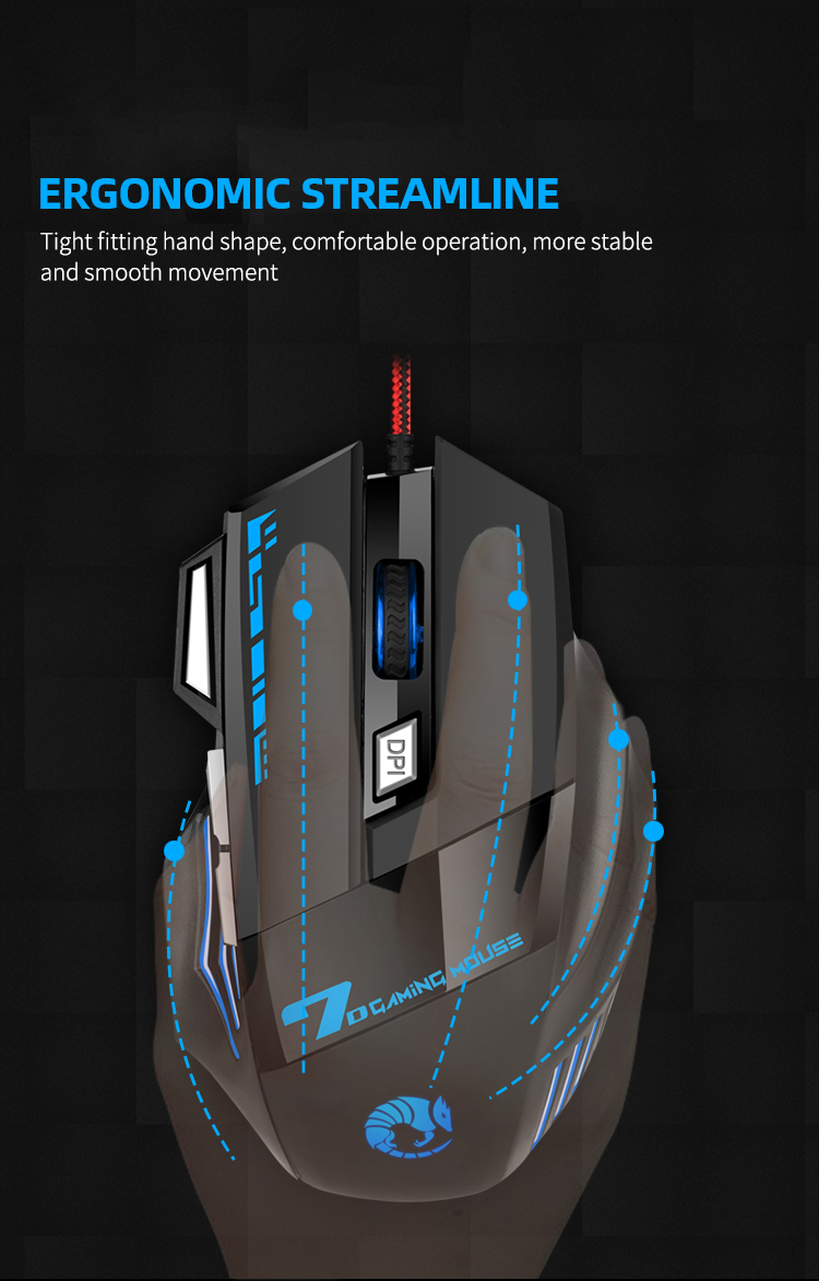 Zeus x Raiku Wired Gaming Mouse 4 DPI Adjustment LED Optical Mice 7 ...